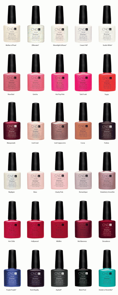 Shellac палитра цветов, новые цвета Shellac, Shellac цвета, цветовая ...